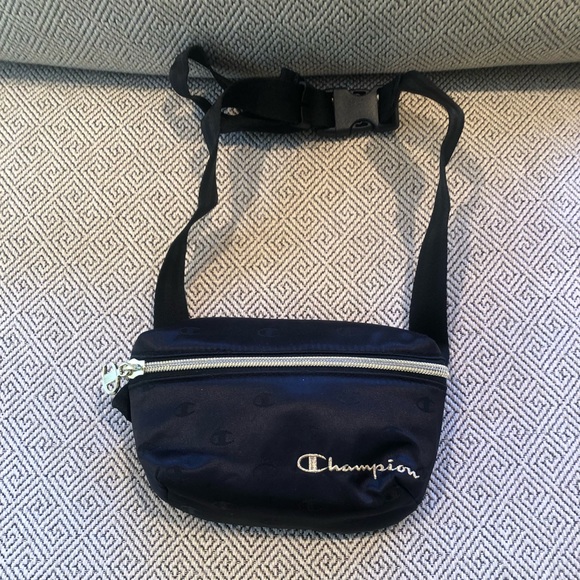 Champion | Bags | Black Champion Fanny Pack | Poshmark